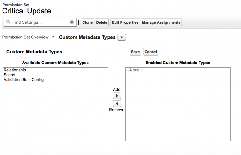 Secure Custom Metadata Types and Custom Settings in Winter '20 ...